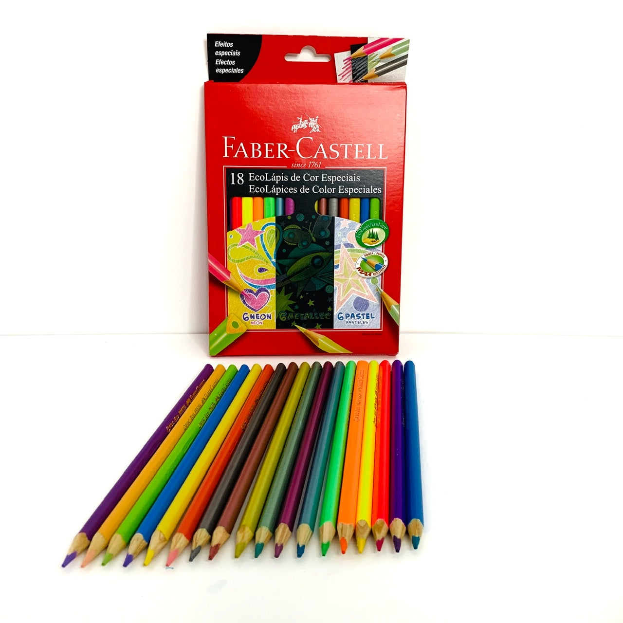EcoLápices Colores Especiales Faber-Castell 18 colores – Organízate con ABI