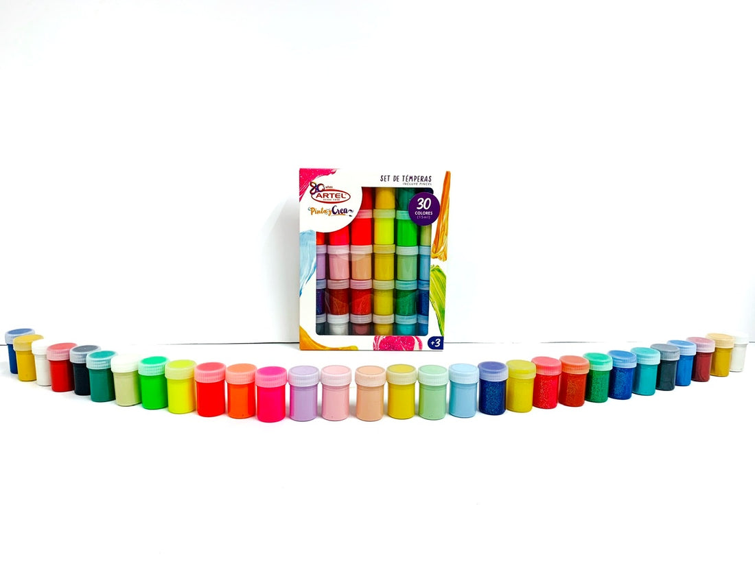 Temperas 30 colores Artel – Organízate con ABI